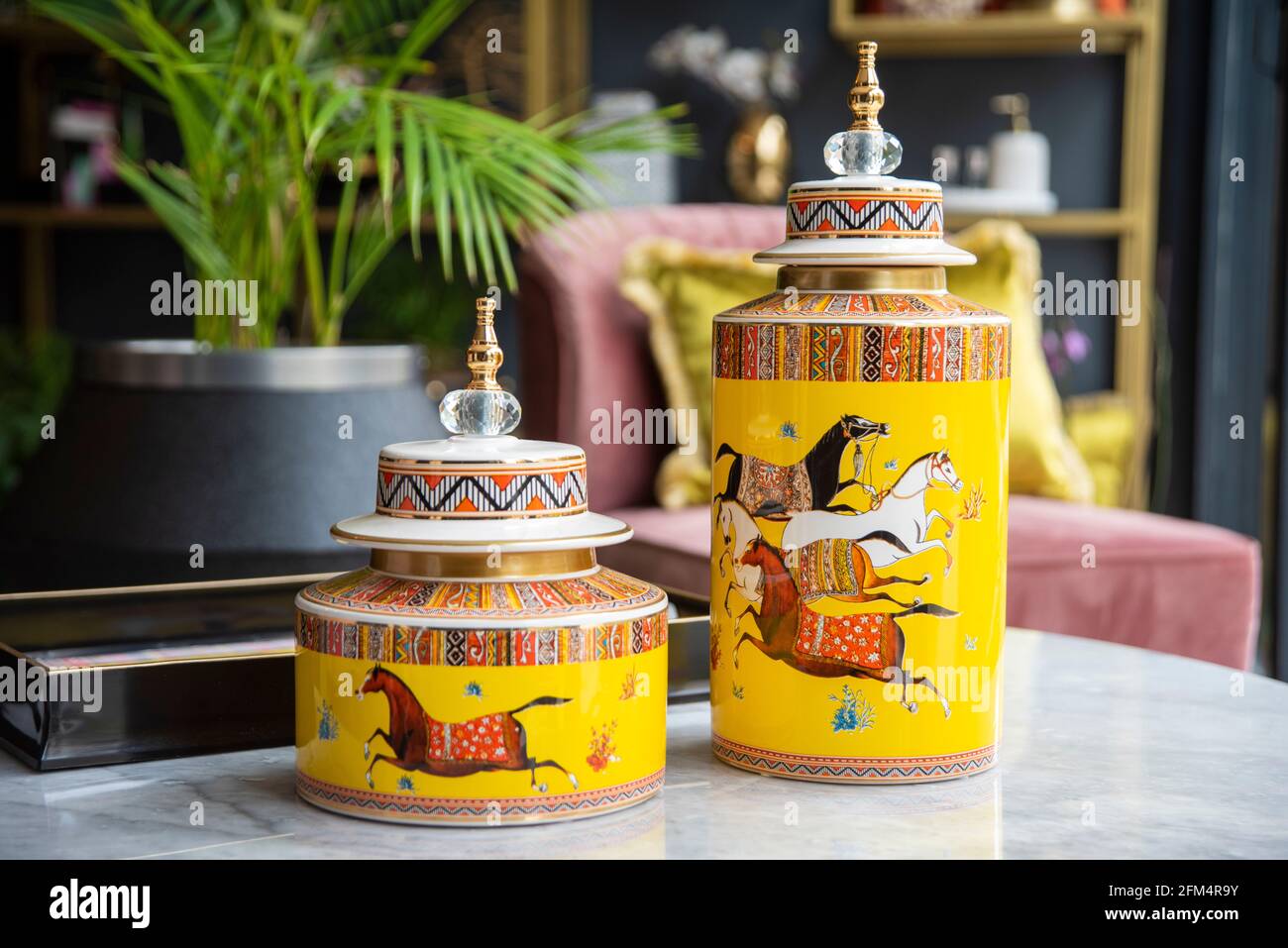 home interior design with decorative objects Stock Photo - Alamy