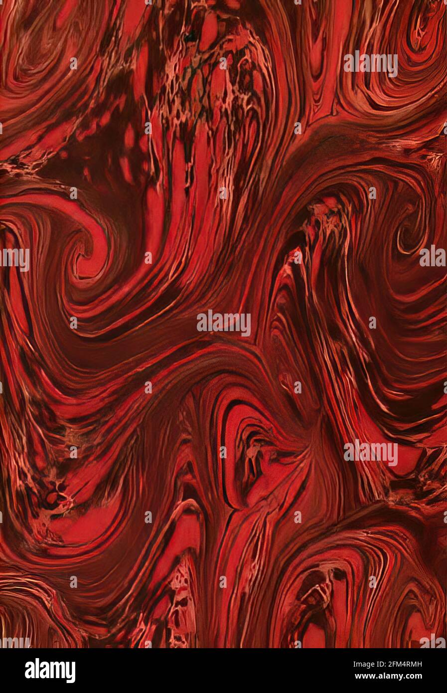 Top view of a red marbleized seamless tile pattern for wallpaper or ...