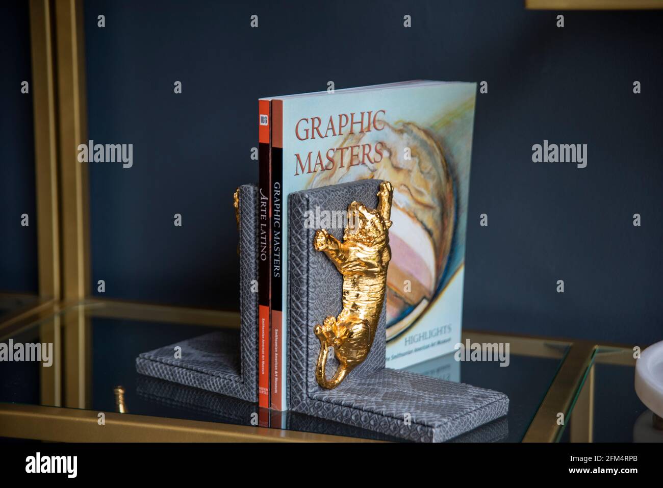 living room interior design with decorative objects Stock Photo - Alamy