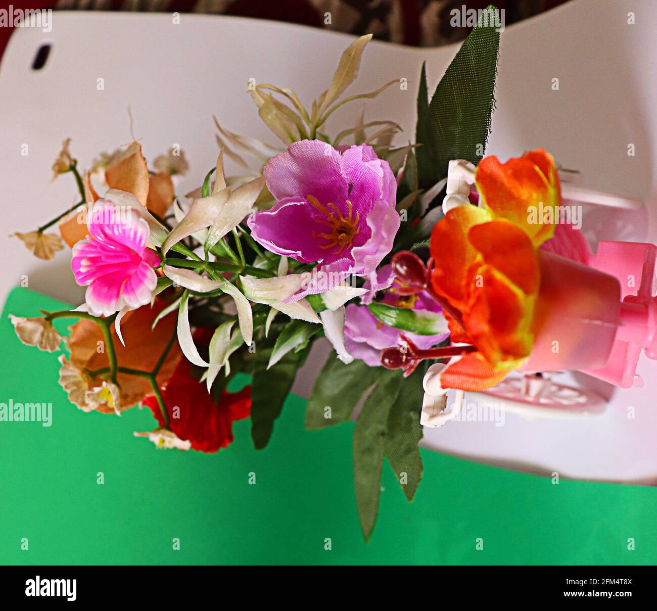 pink rose with assorted flowers Stock Photo - Alamy