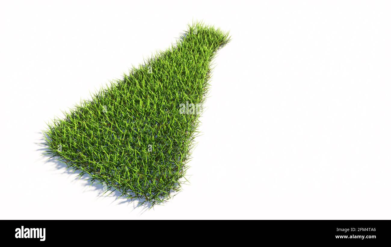 Concept or conceptual green summer lawn grass symbol shape isolated ...