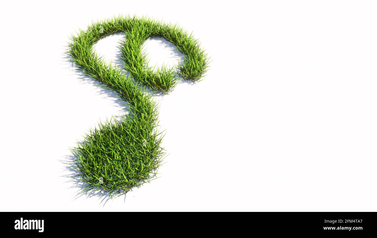 Concept or conceptual green summer lawn grass symbol shape isolated on ...