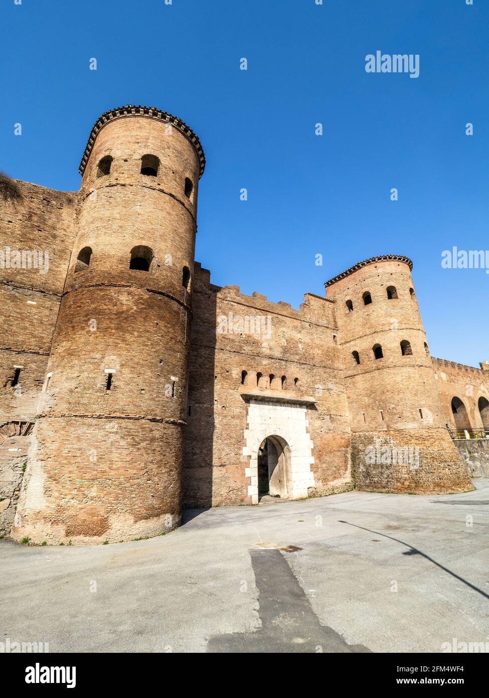 Porta Asinaria is a gate in the Aurelian Walls of Rome - Rome, Italy ...