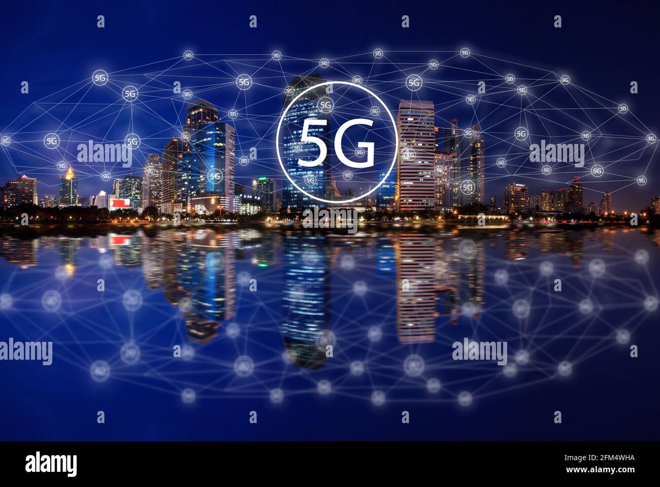 5g concept change of internet connection technology Stock Photo - Alamy