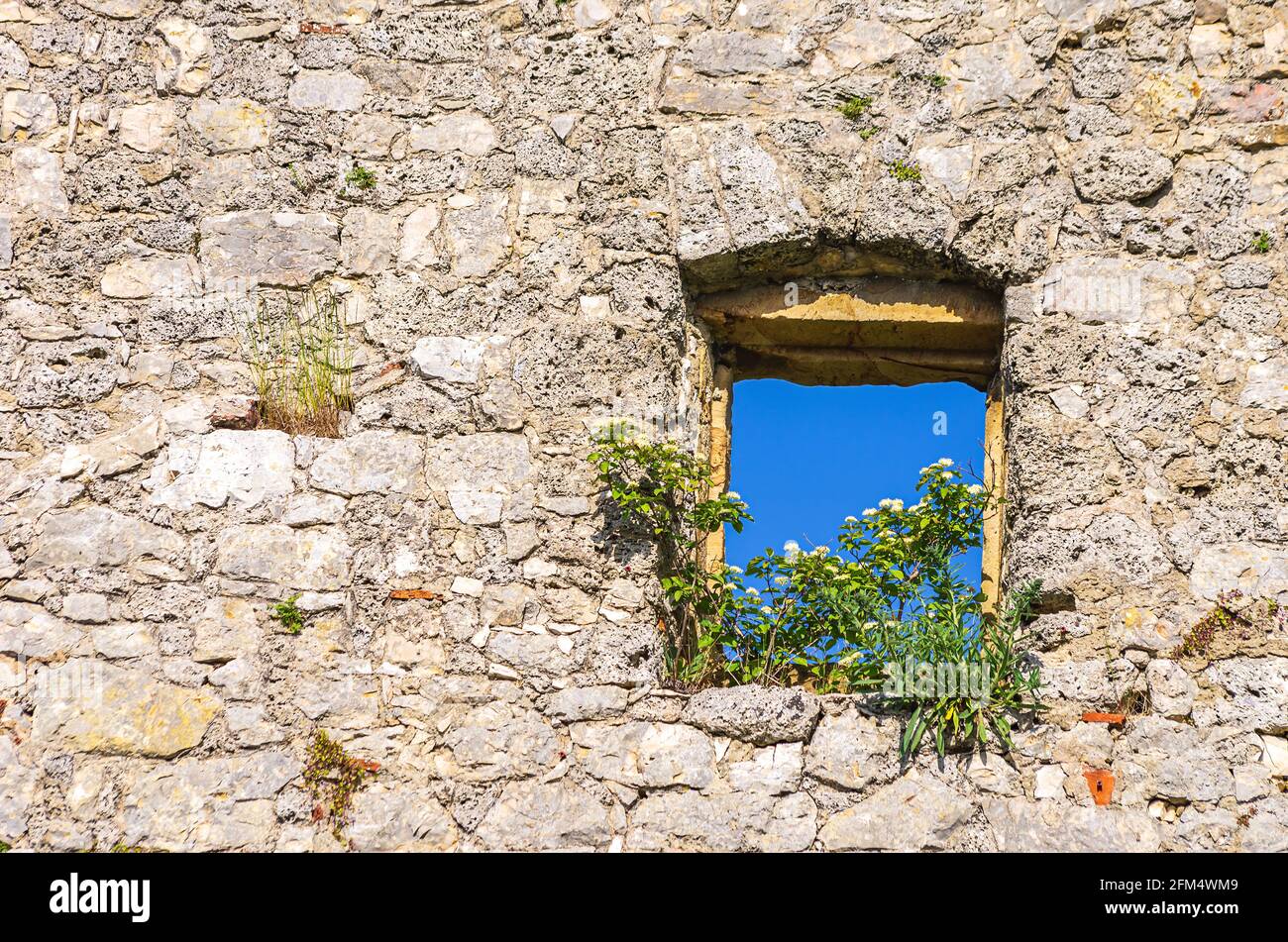Castle wall window hi-res stock photography and images - Alamy