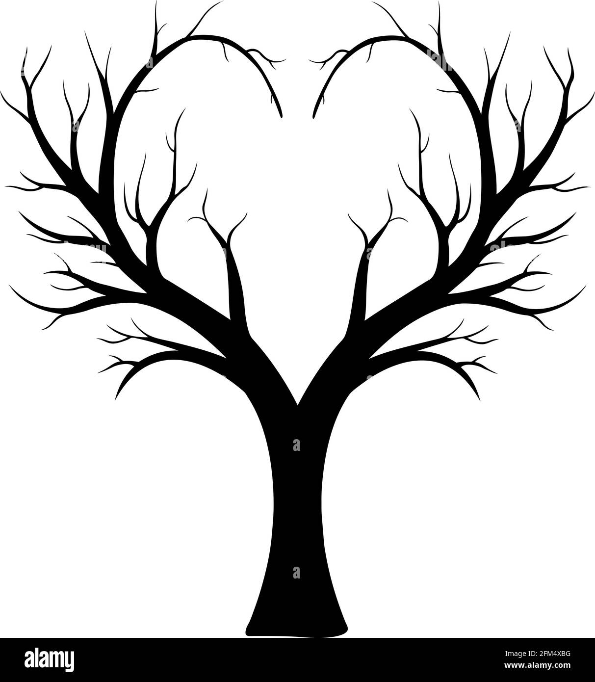 heart shaped tree Stock Vector Image & Art - Alamy