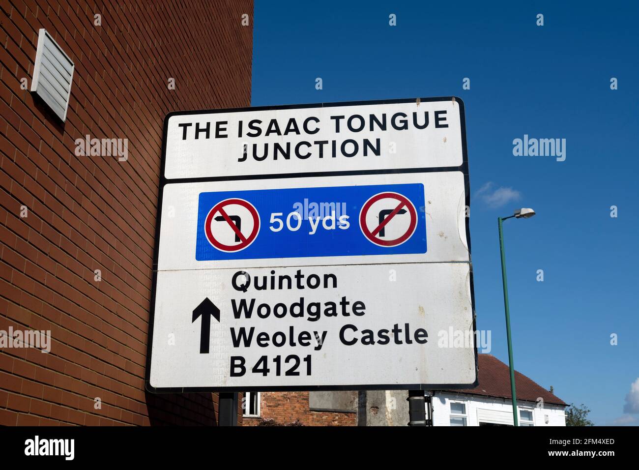 The Isaac Tongue Junction road sign, Northfield, Birmingham, West ...