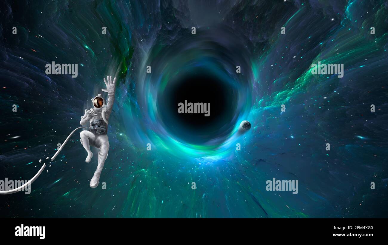 A Black Hole Astronaut Falling Into
