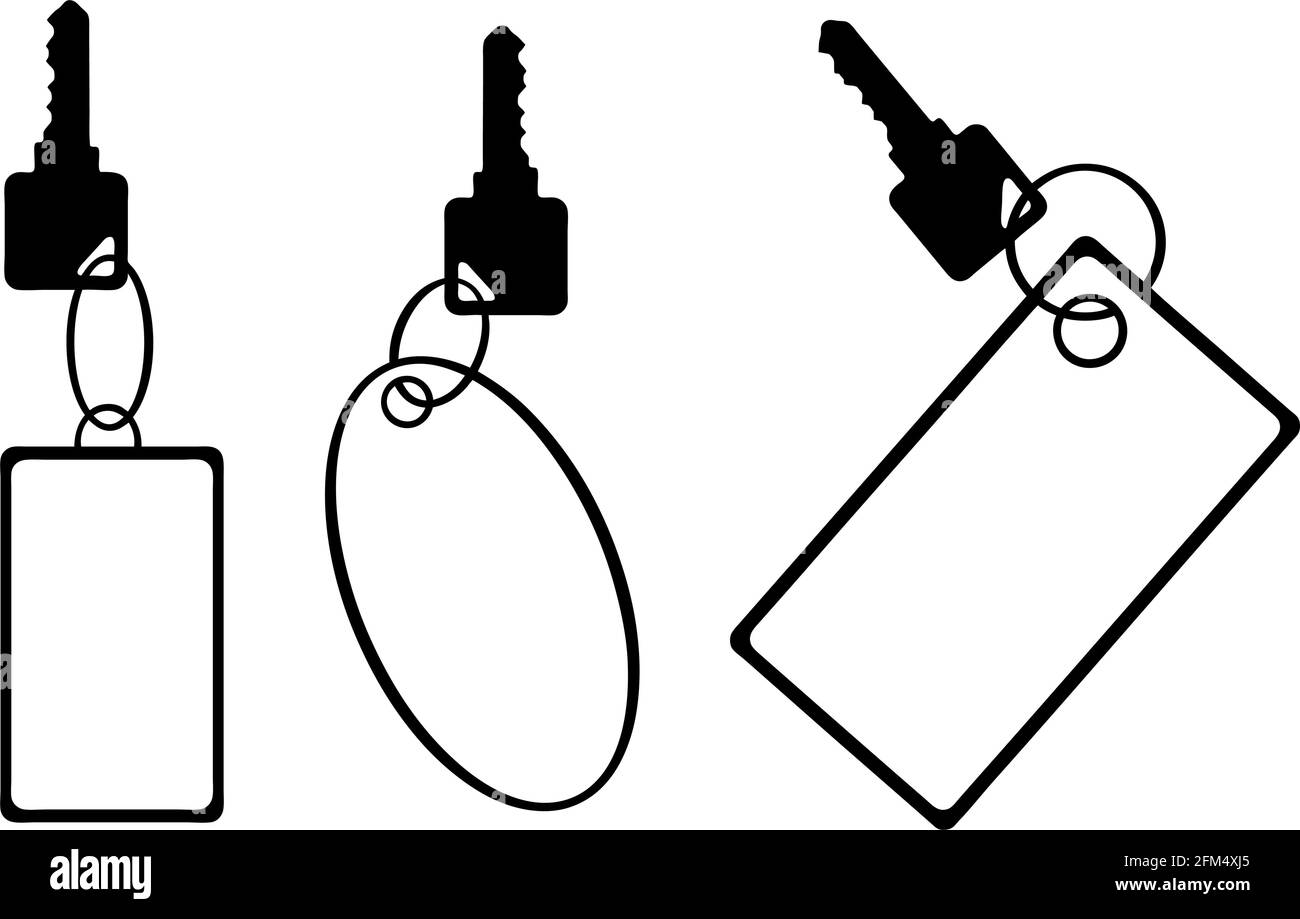 keys with key tags Stock Vector Image & Art - Alamy