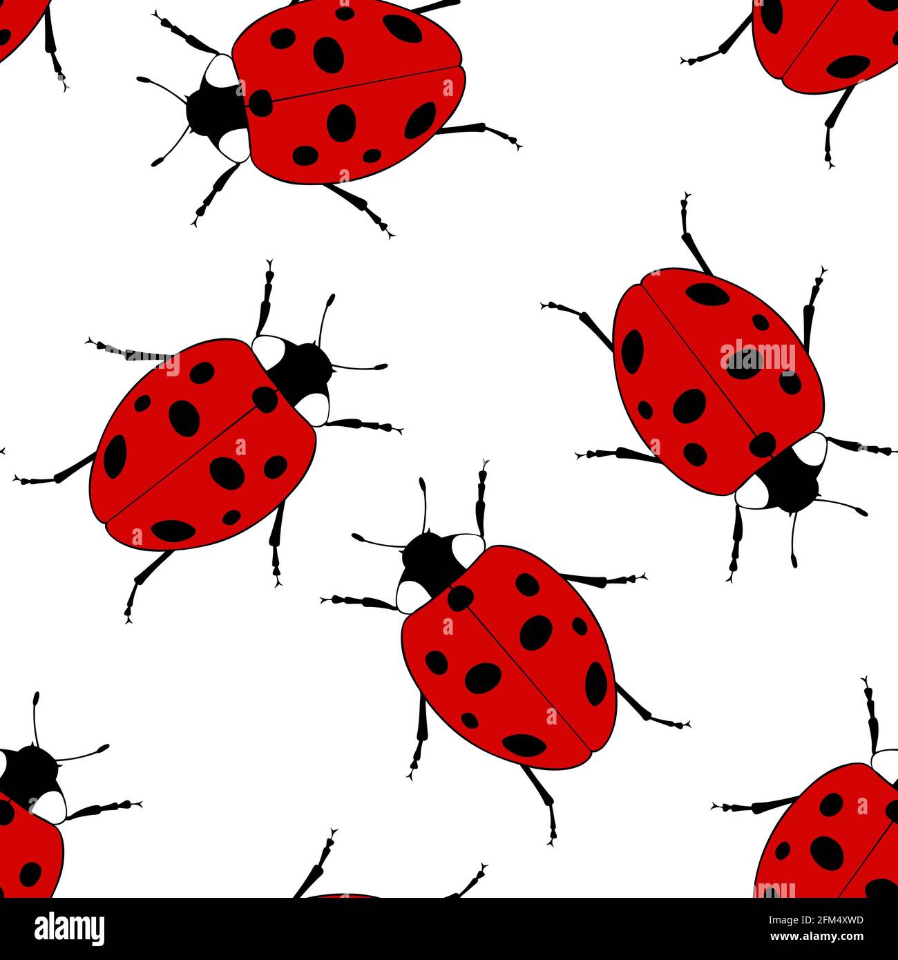 seamless ladybug illustration Stock Vector Image & Art - Alamy