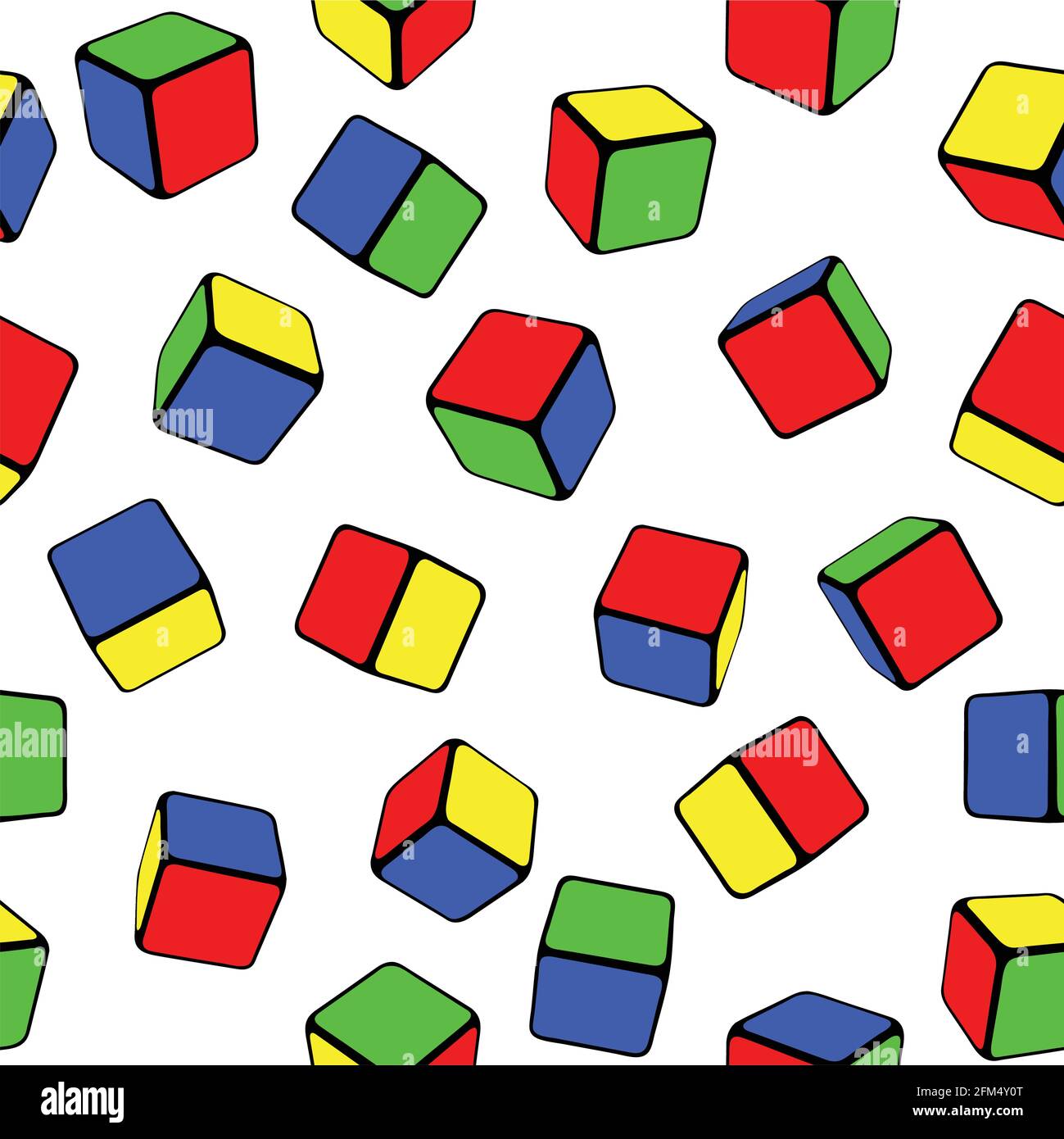 seamless color cubes background Stock Vector Image & Art - Alamy