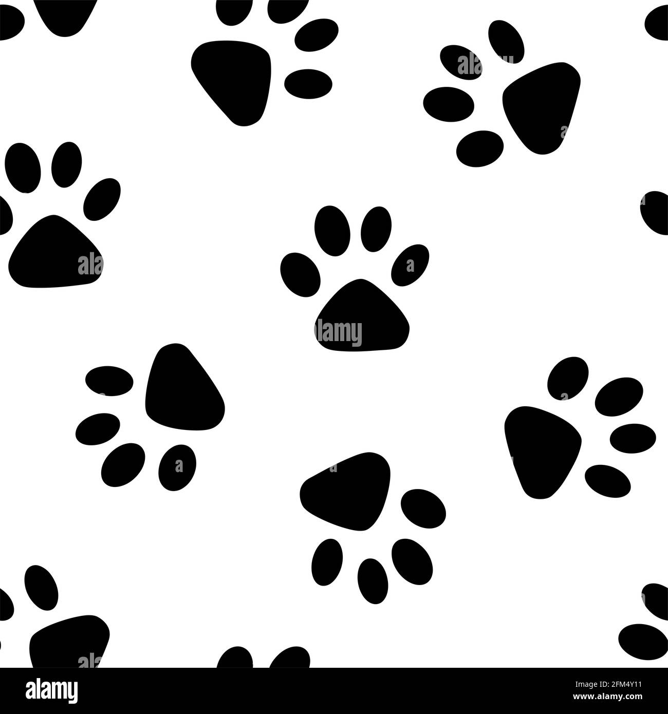 seamless paw background Stock Vector Image & Art - Alamy