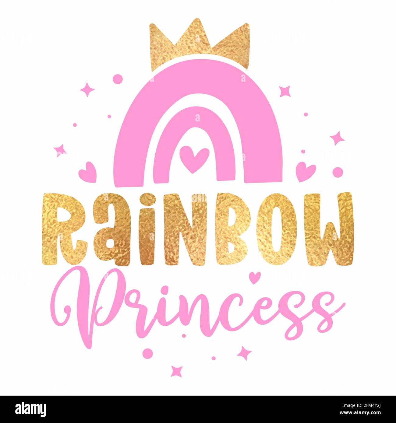 Rainbow Princess - cute rainbow decoration. Little rainbow in ...