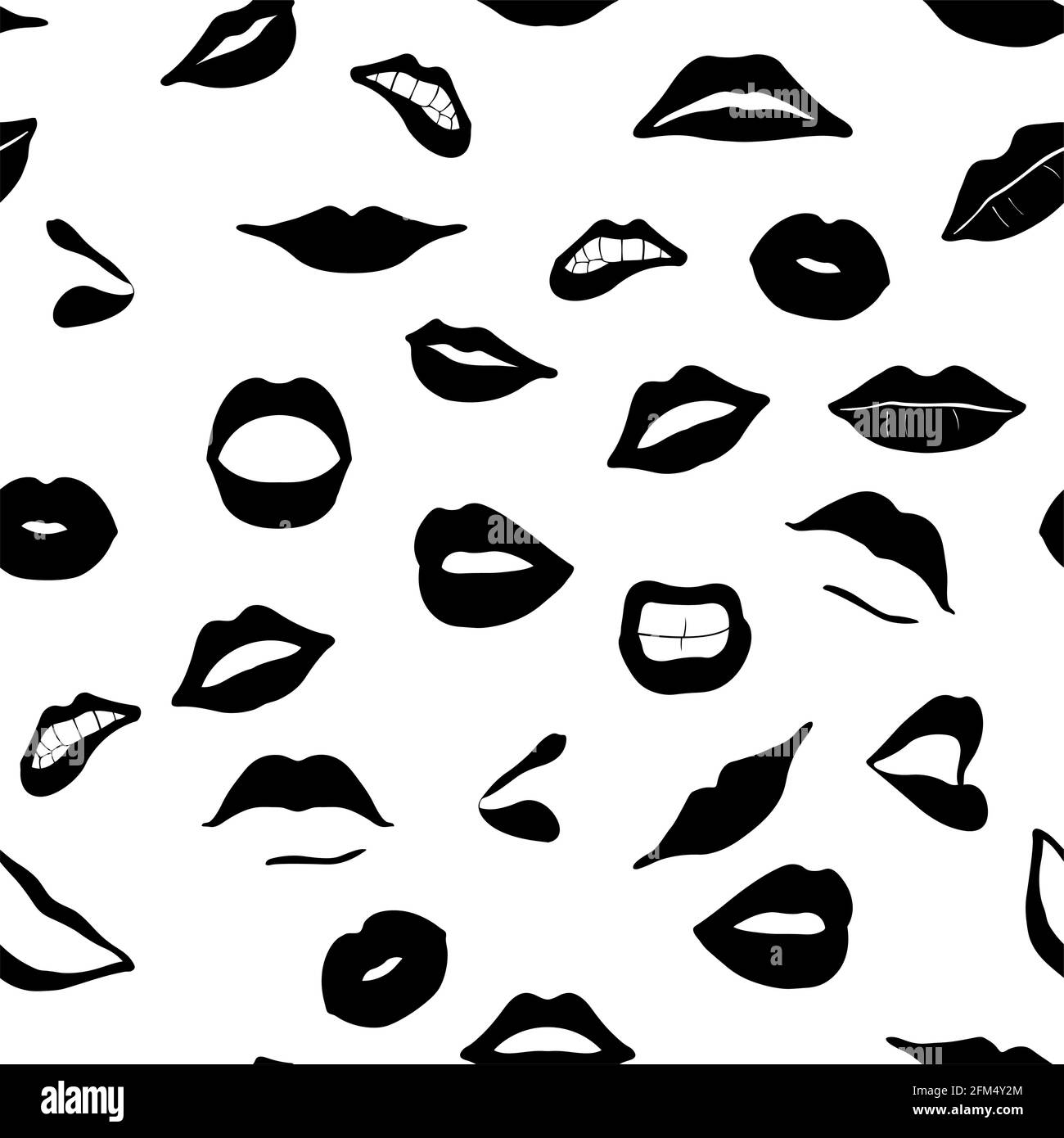 seamless lips background Stock Vector Image & Art - Alamy