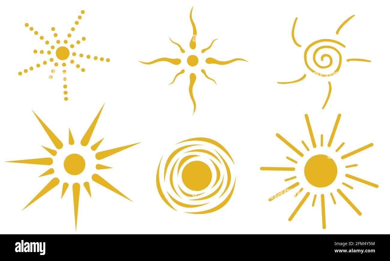 set of different suns Stock Vector Image & Art - Alamy