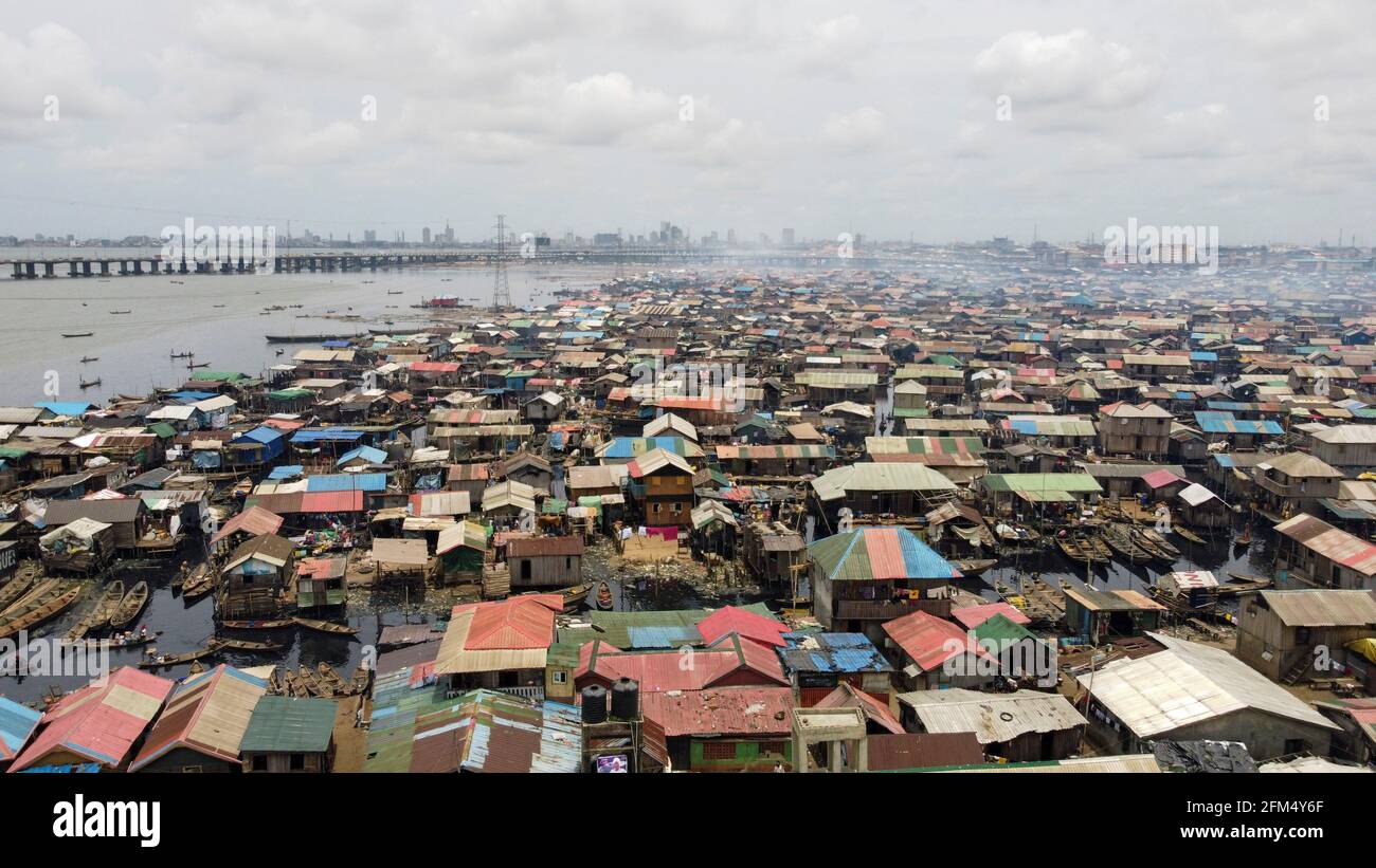 Nigeria lagos aerial hi-res stock photography and images - Alamy
