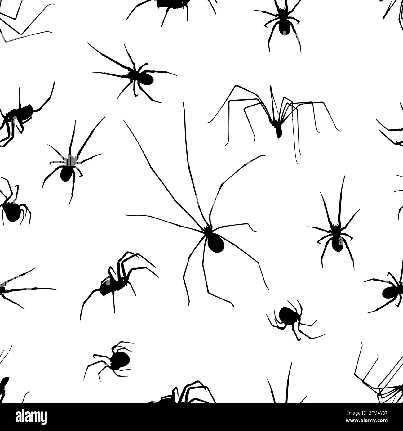 seamless spider illustration Stock Vector Image & Art - Alamy