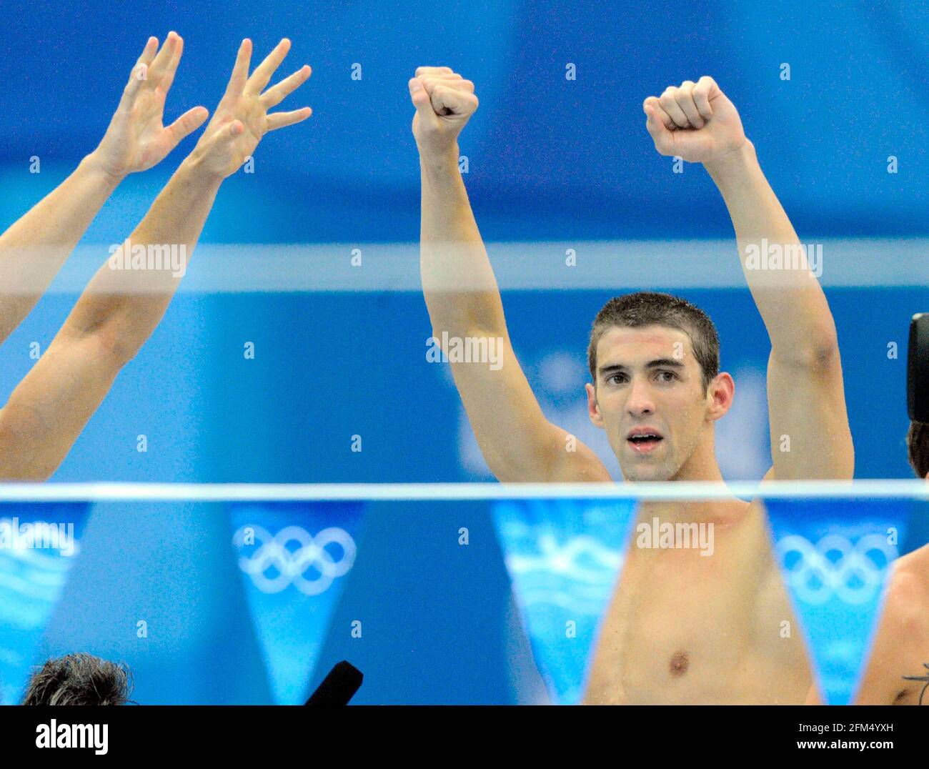 OLYMPIC GAMES BEIJING 2008. 9th DAY 17/8/08. MEN'S 400+100m MEDLEY ...