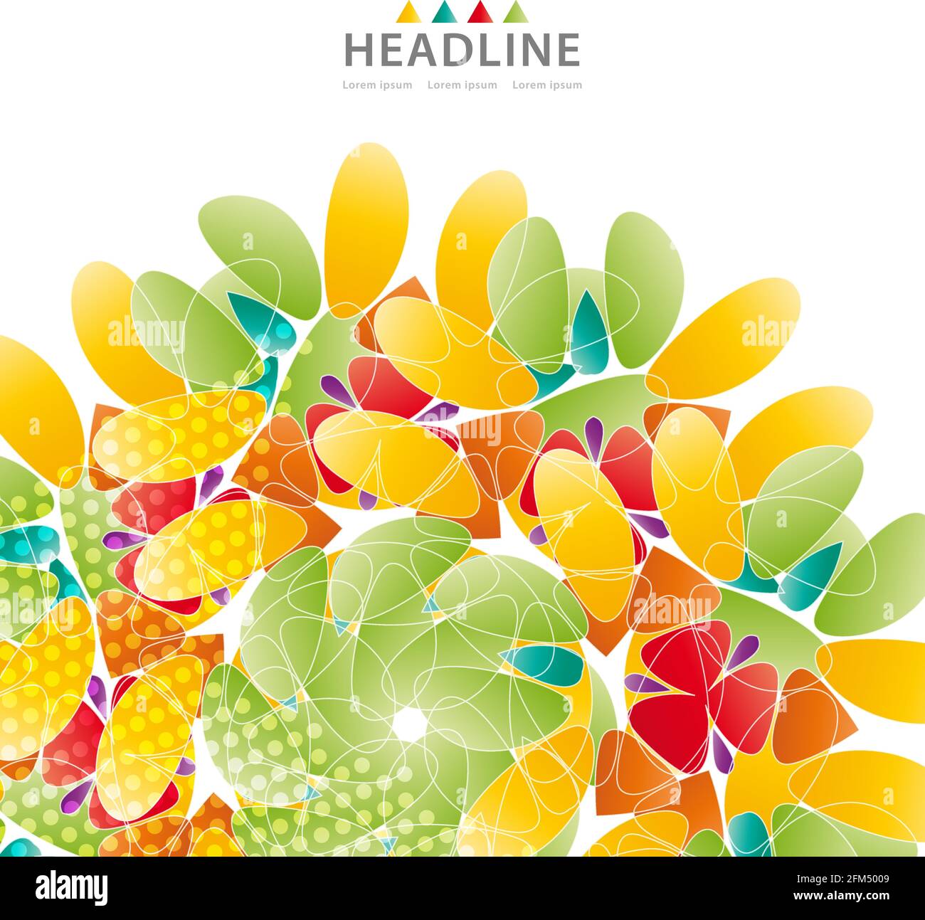 Brochure colorful header background design layout template Stock Vector ...