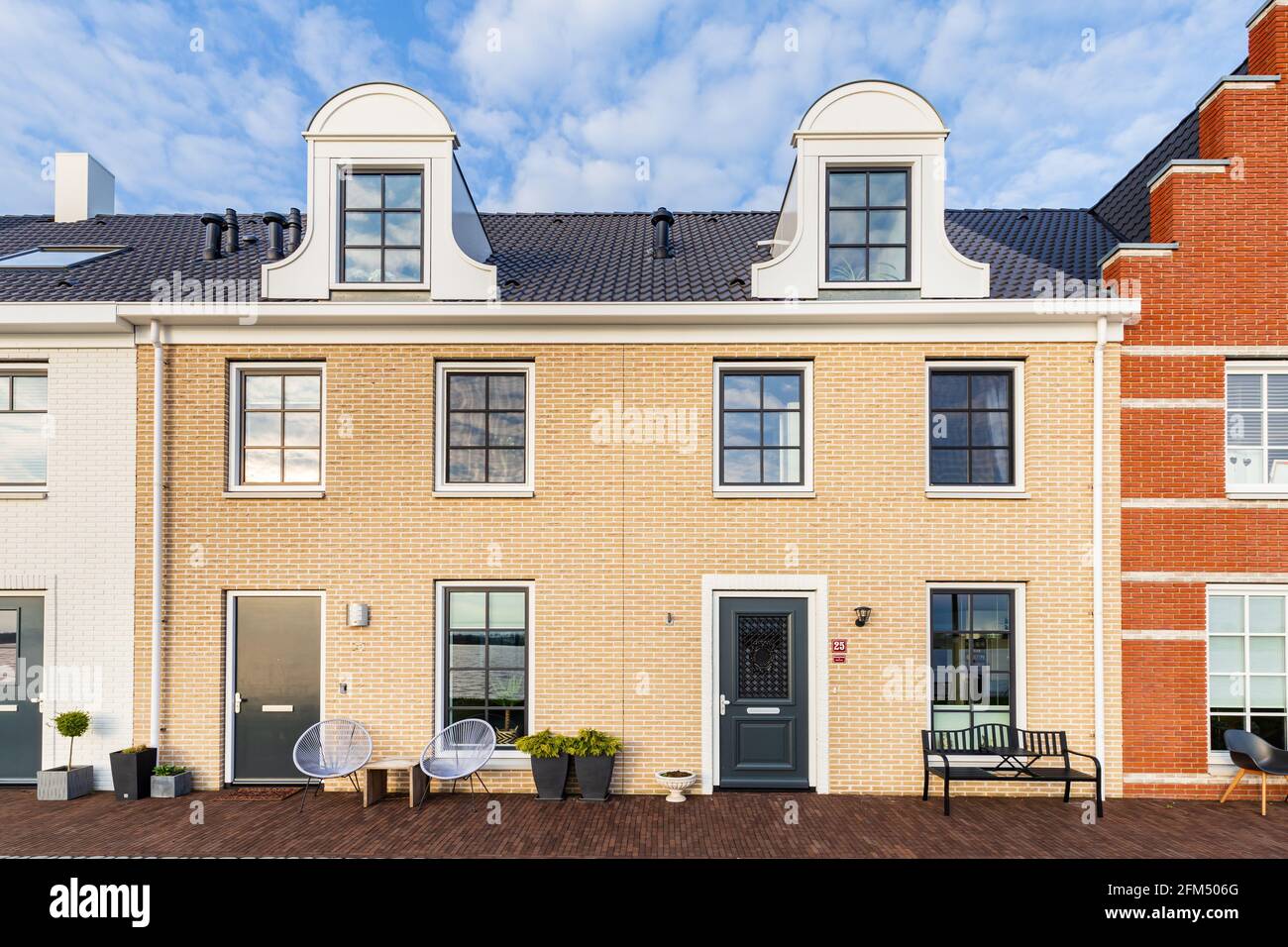 Beautiful modern and colorful Dutch style houses Stock Photo - Alamy