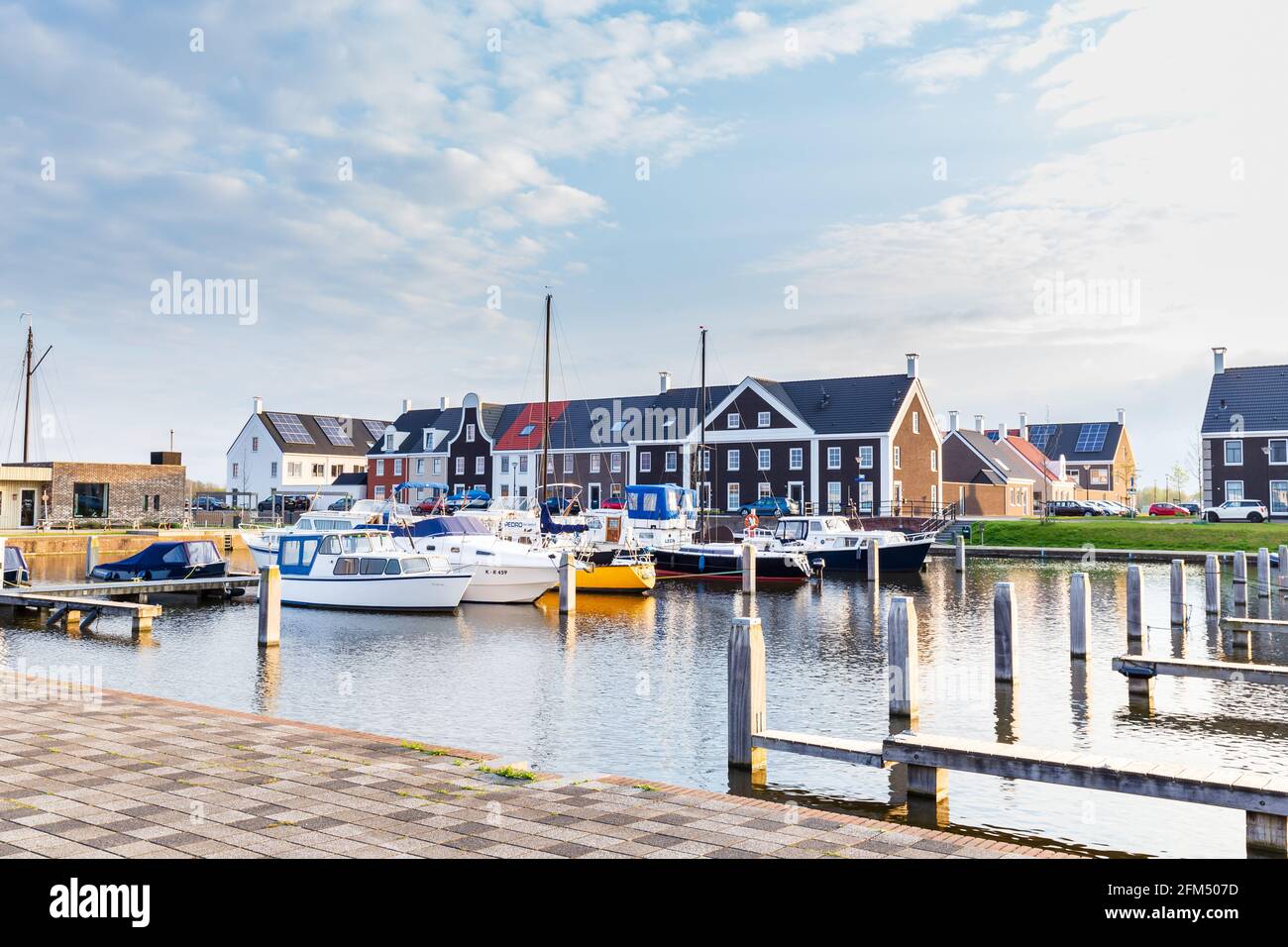 Cityscape of Blauwestad in Groningen The Netherlands Stock Photo - Alamy