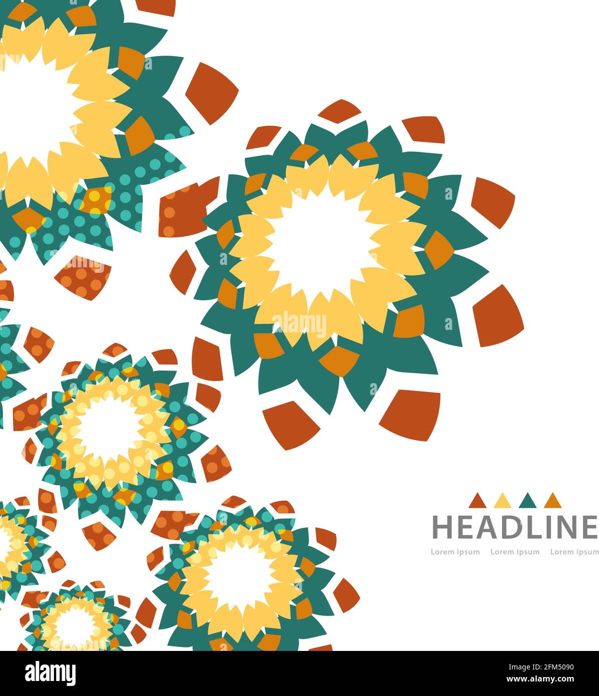 Brochure colorful header background design layout template Stock Vector ...