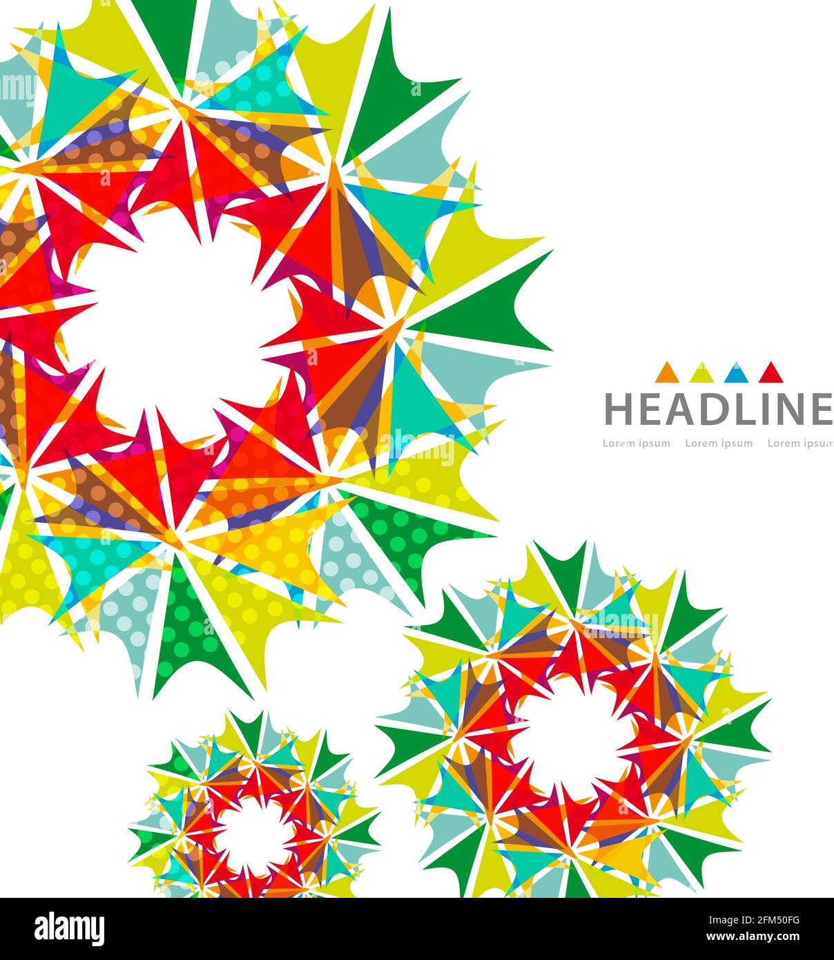 Brochure colorful header background design layout template Stock Vector ...