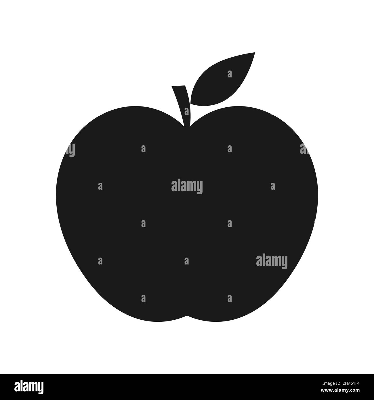 Black apple icon illustration Stock Vector Image & Art - Alamy