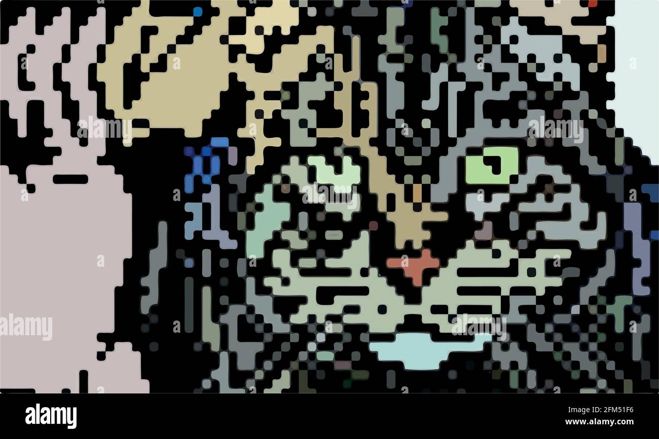 8 bit pixels Stock Vector Images - Alamy