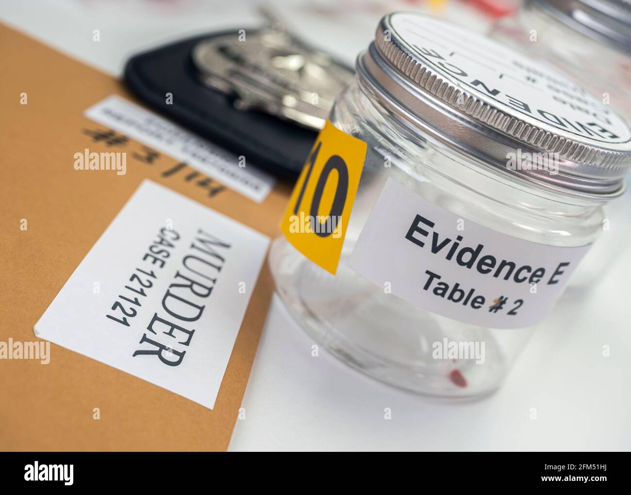 Criminalistic Lab, victim clock analysis for murder, conceptual image ...