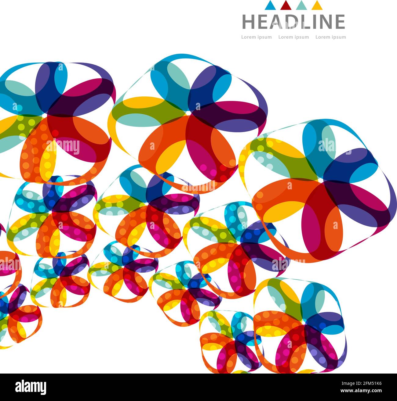 Brochure colorful header background design layout template Stock Vector ...