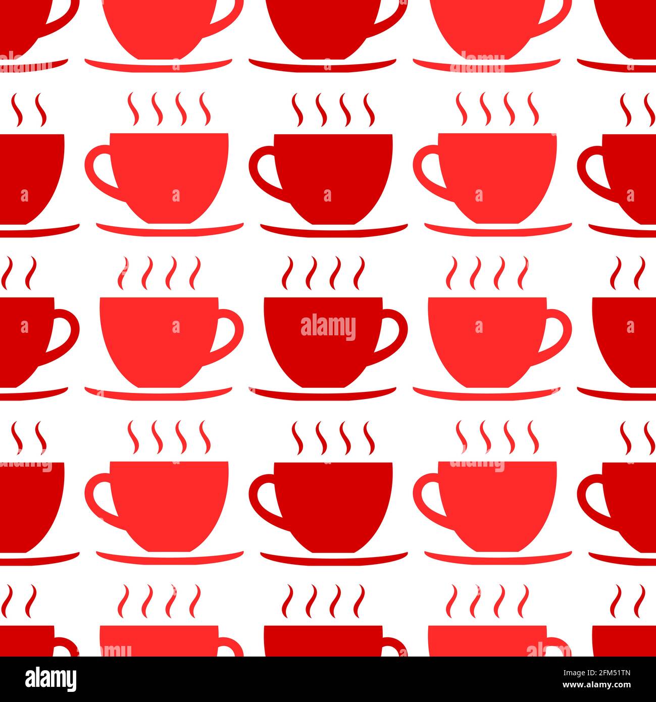 Seamless flat texture cups Stock Vector Images - Alamy