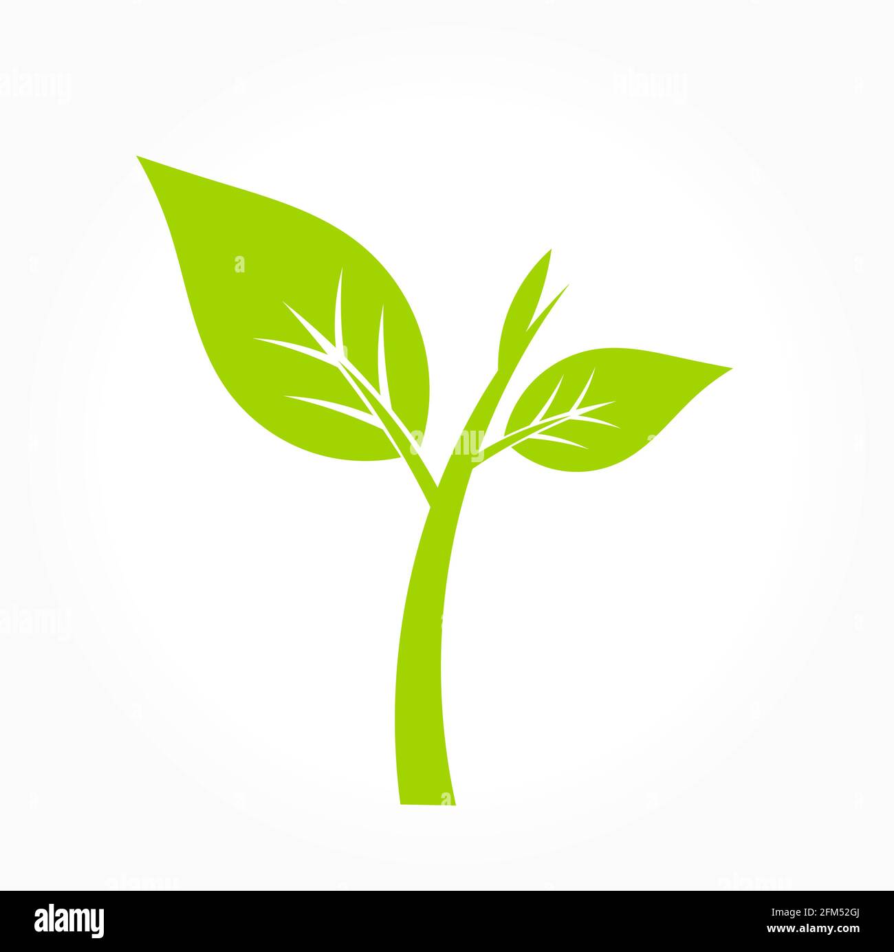 Little green plant icon. Vector illustration Stock Vector Image & Art ...