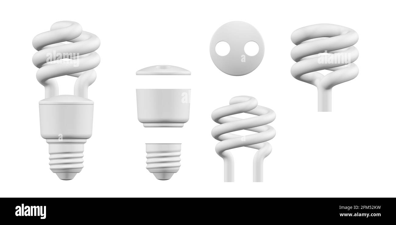 Light bulb mockup isolated on white background - copy space - 3d render ...