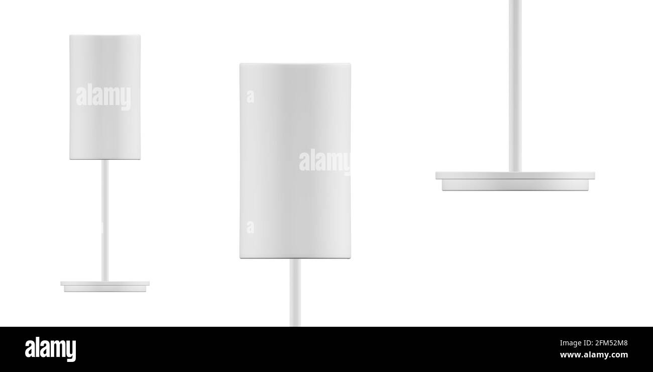 Desk lamp mockup on white background - 3D render Stock Photo - Alamy