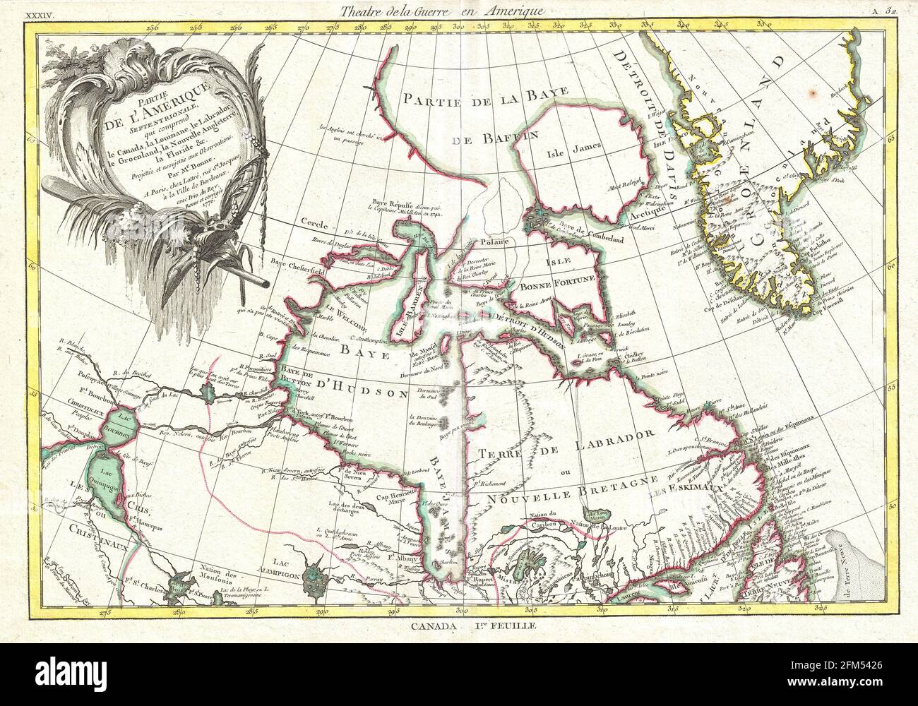 Vintage copper engraved map of Canada from 18th century. All maps are ...