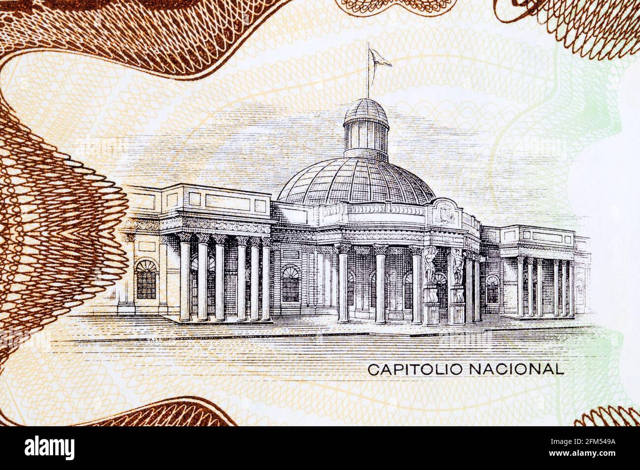 National Capitol in Caracas from Venezuelan money Stock Photo - Alamy