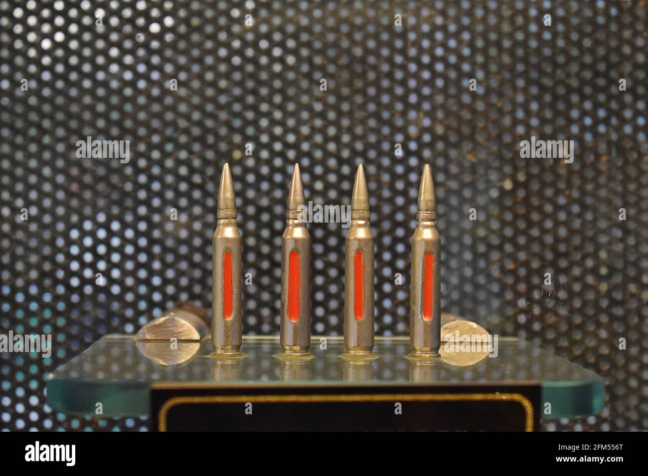 Bullet mass - Carts SA 12.7MM for Gun at Museum - National War Memorial ...