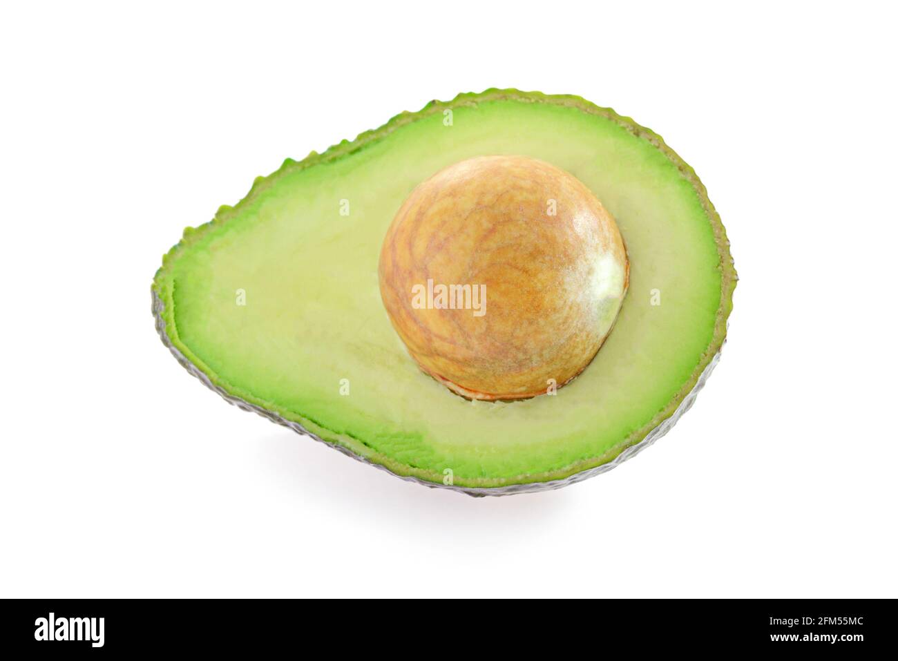 Avocado on white background Stock Photo - Alamy