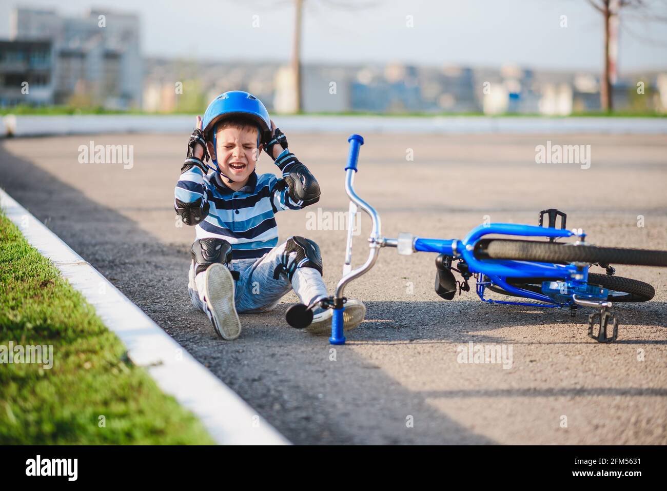 Boy Bicycle Accident High Resolution Stock Photography and Images - Alamy