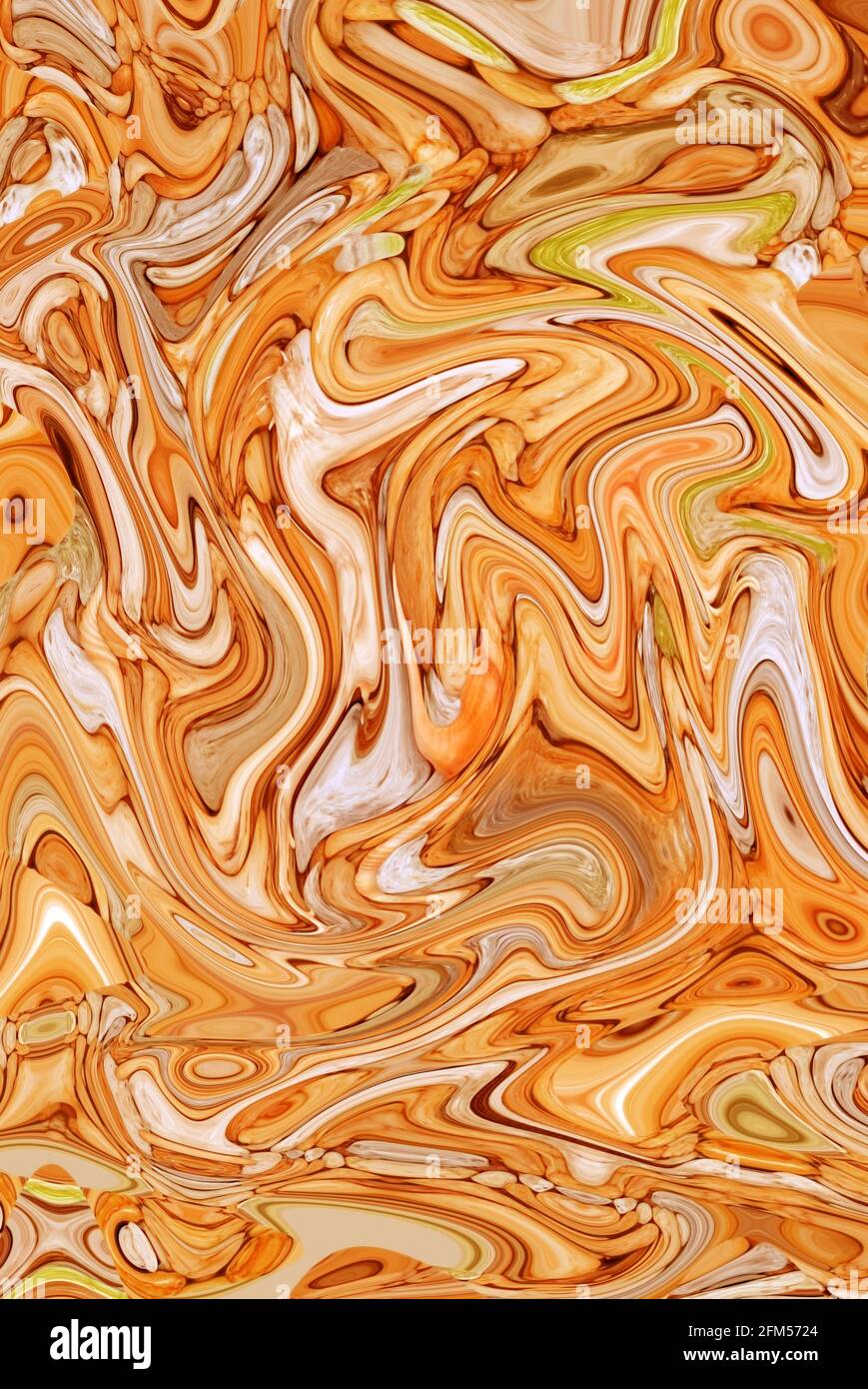 Illustration of oil paint texture in gradient orange for abstract ...