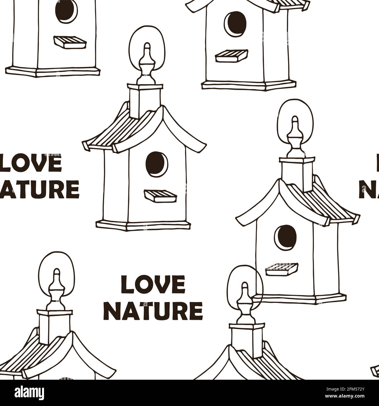 Garden seed feeder Stock Vector Images - Alamy