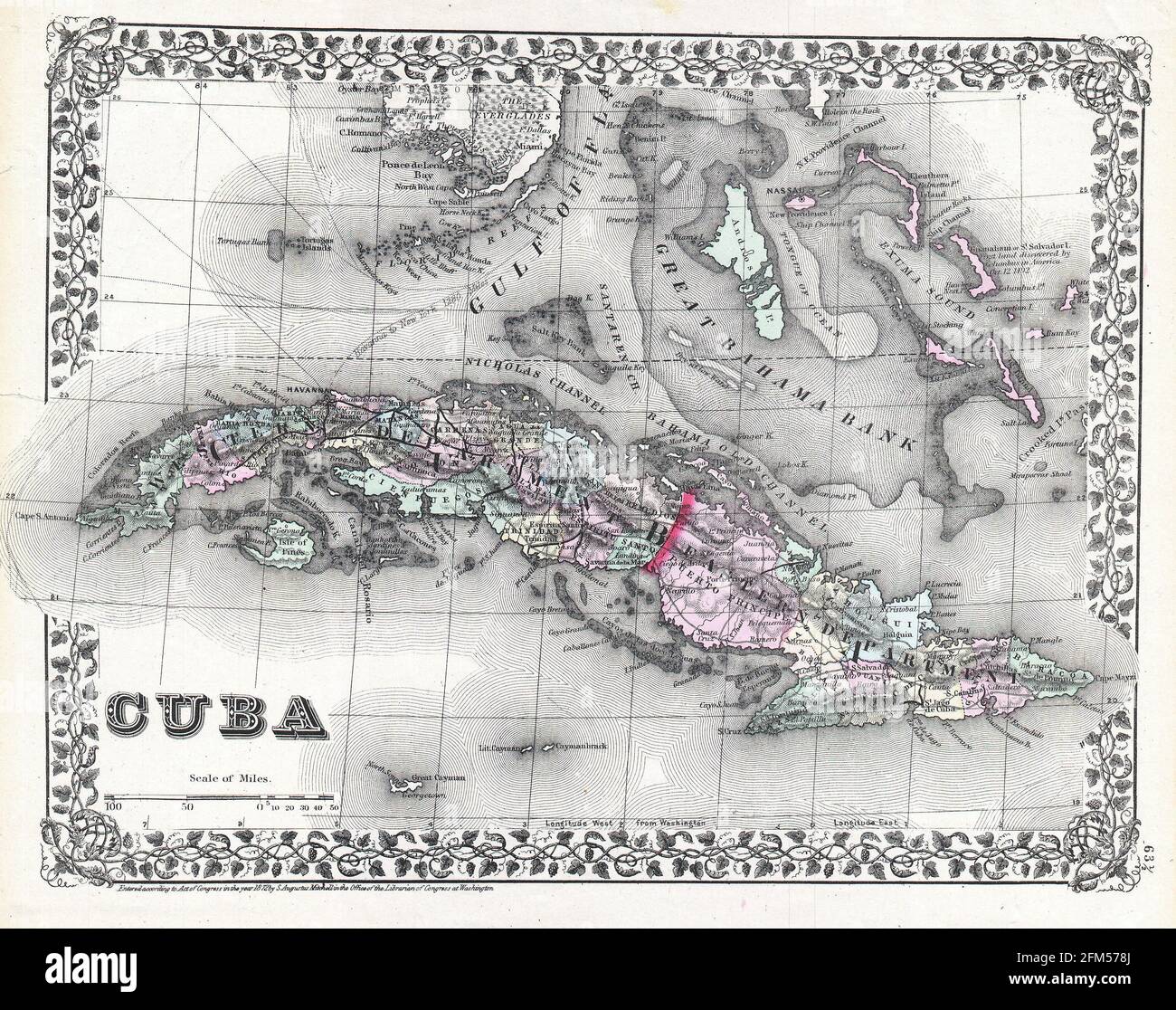 Antique map of cuba hi-res stock photography and images - Alamy