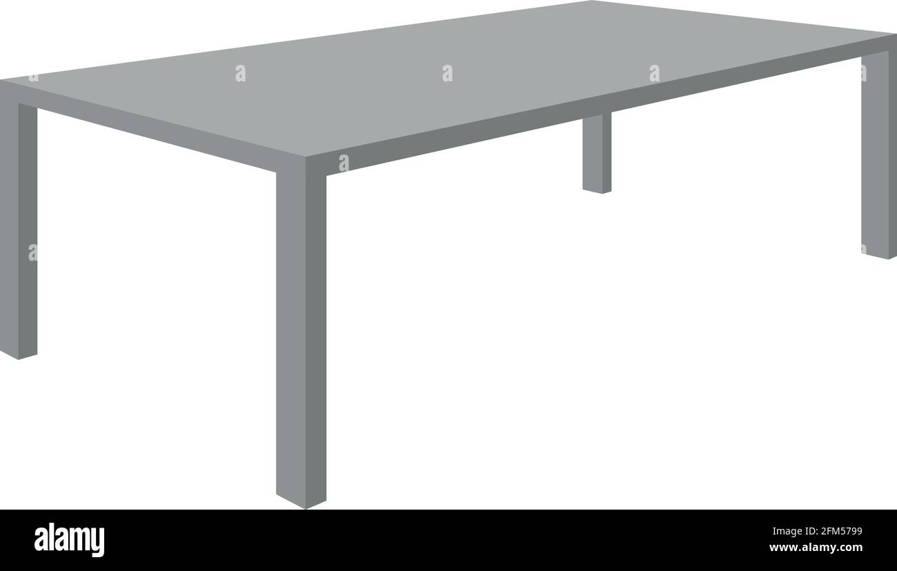 3d table. Vector illustration isolated on white background EPS 10 Stock ...