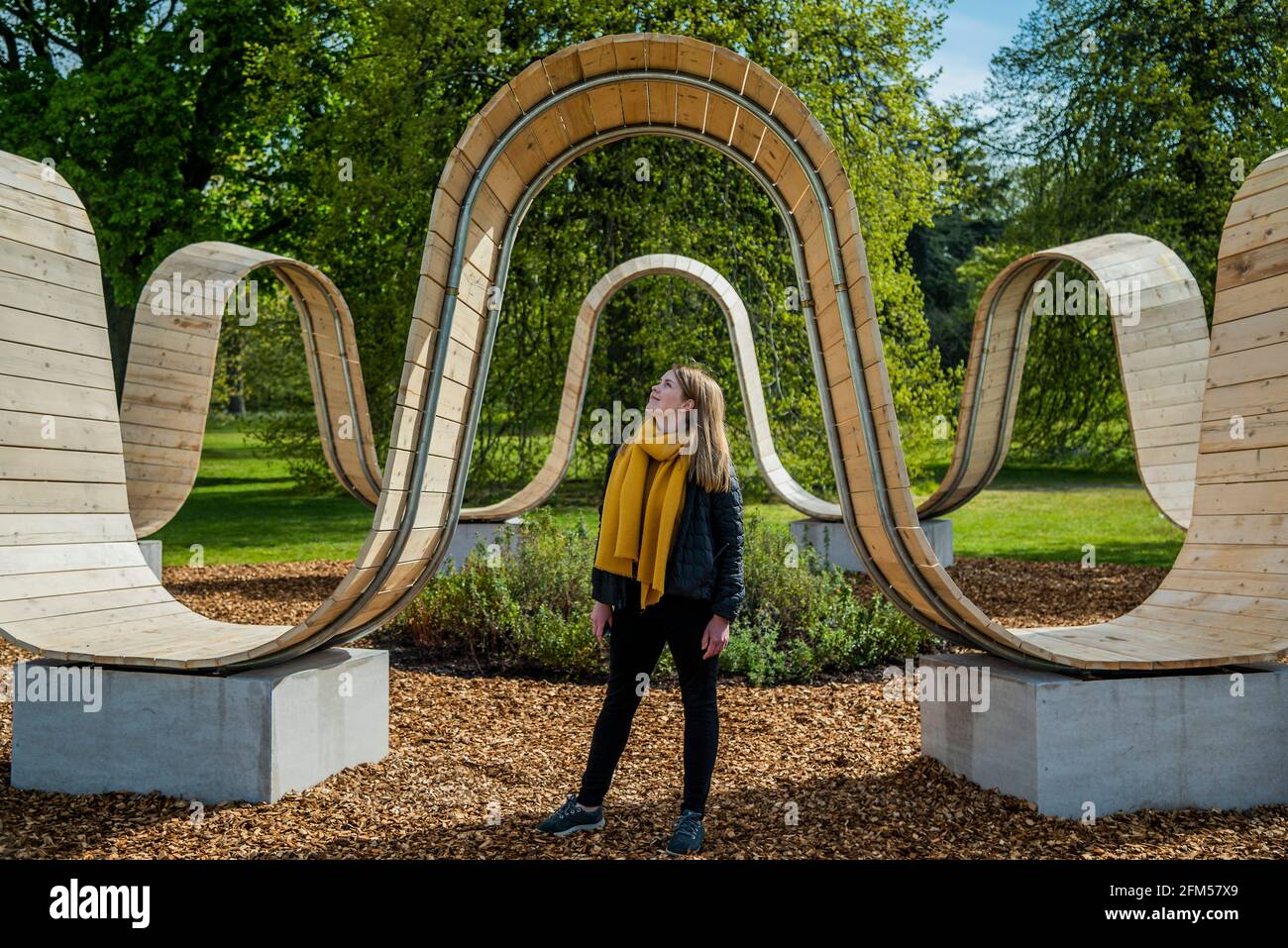 London, UK. 6 May 2021. Designer Paul Cocksedge's installation, Please ...