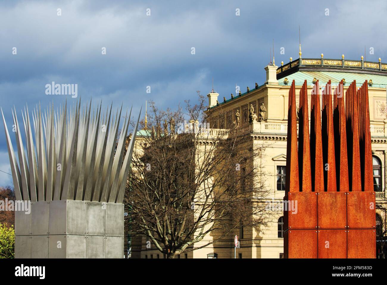 The Jan Palach Memorial Sculpture in Jan Palach Square, Prague, Czech ...