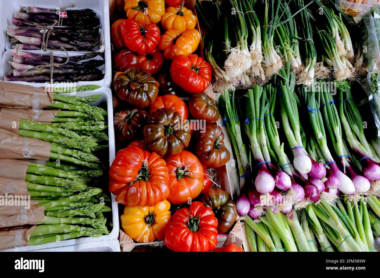Copenhagen, Denmark. 06 May 2021, Danisg fresh vegetabe anbd fruit ...