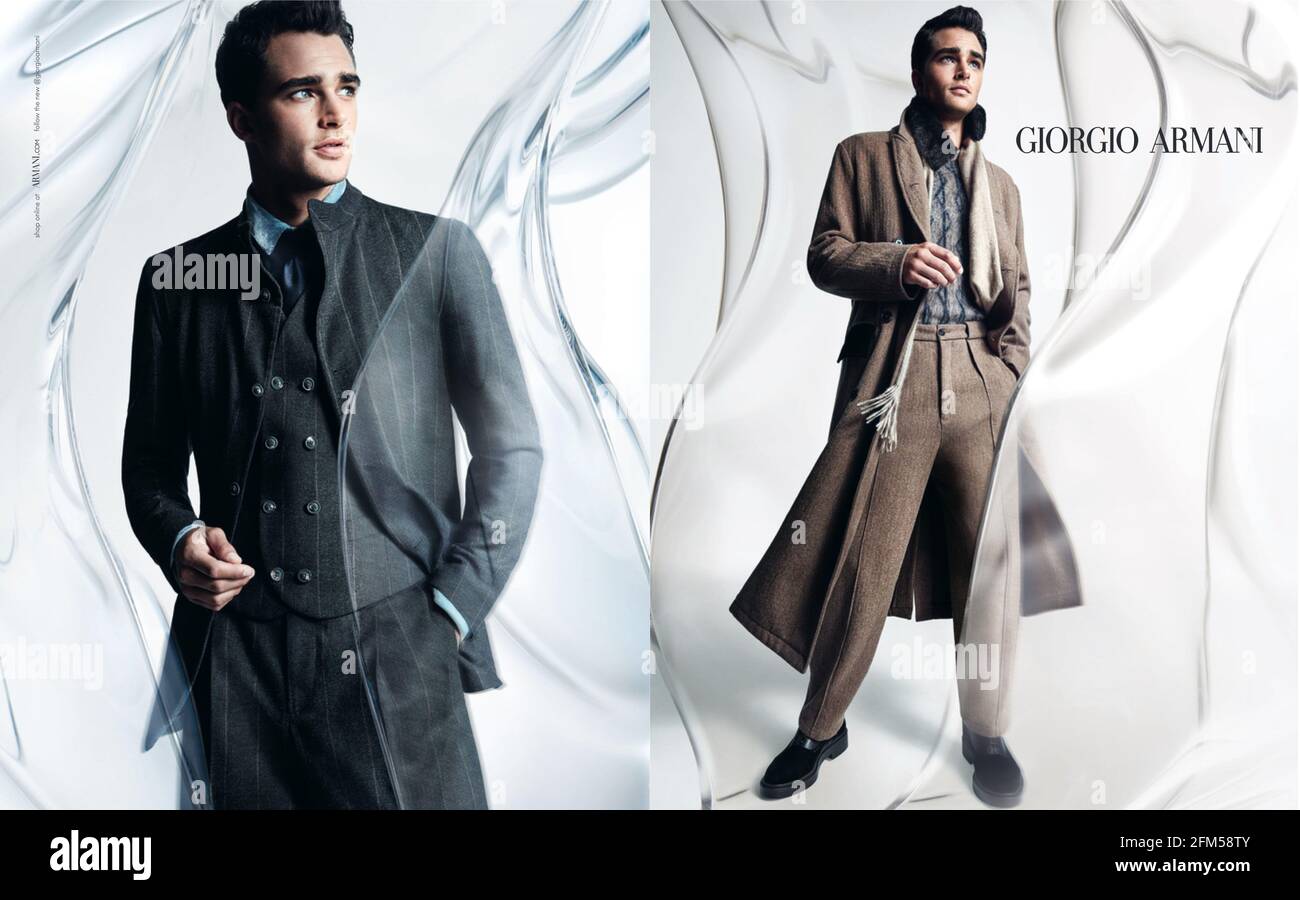 2020s UK Giorgio Armani Magazine Advert Stock Photo - Alamy