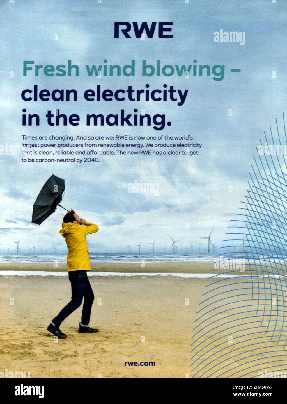 2010s UK RWE Magazine Advert Stock Photo - Alamy