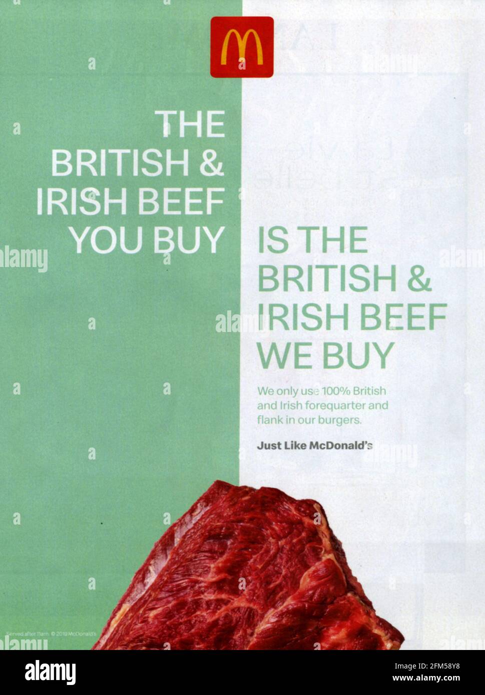 Mcdonalds advert magazine hi-res stock photography and images - Alamy